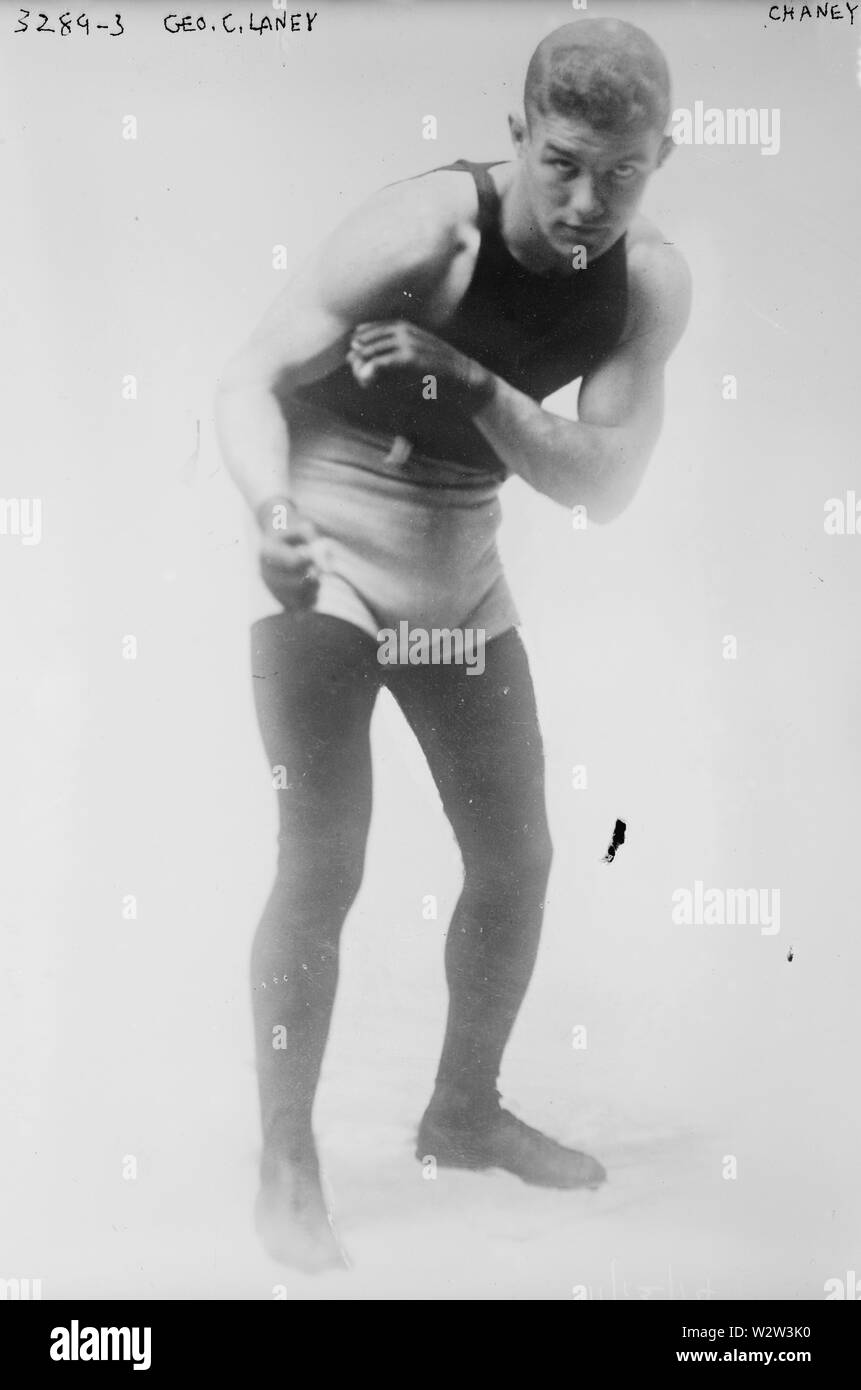 Boxer George Chaney in a traditional fighting pose Stock Photo - Alamy