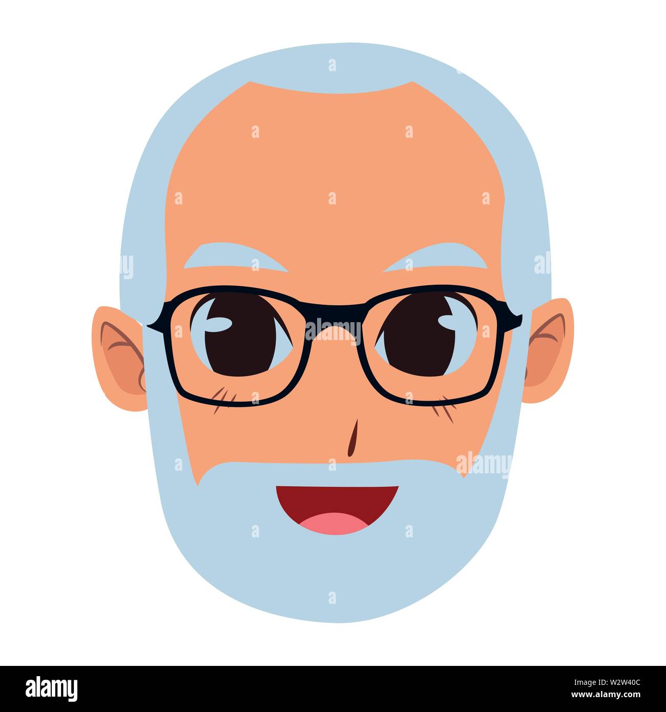 old man smiling and happy Stock Vector Image & Art - Alamy