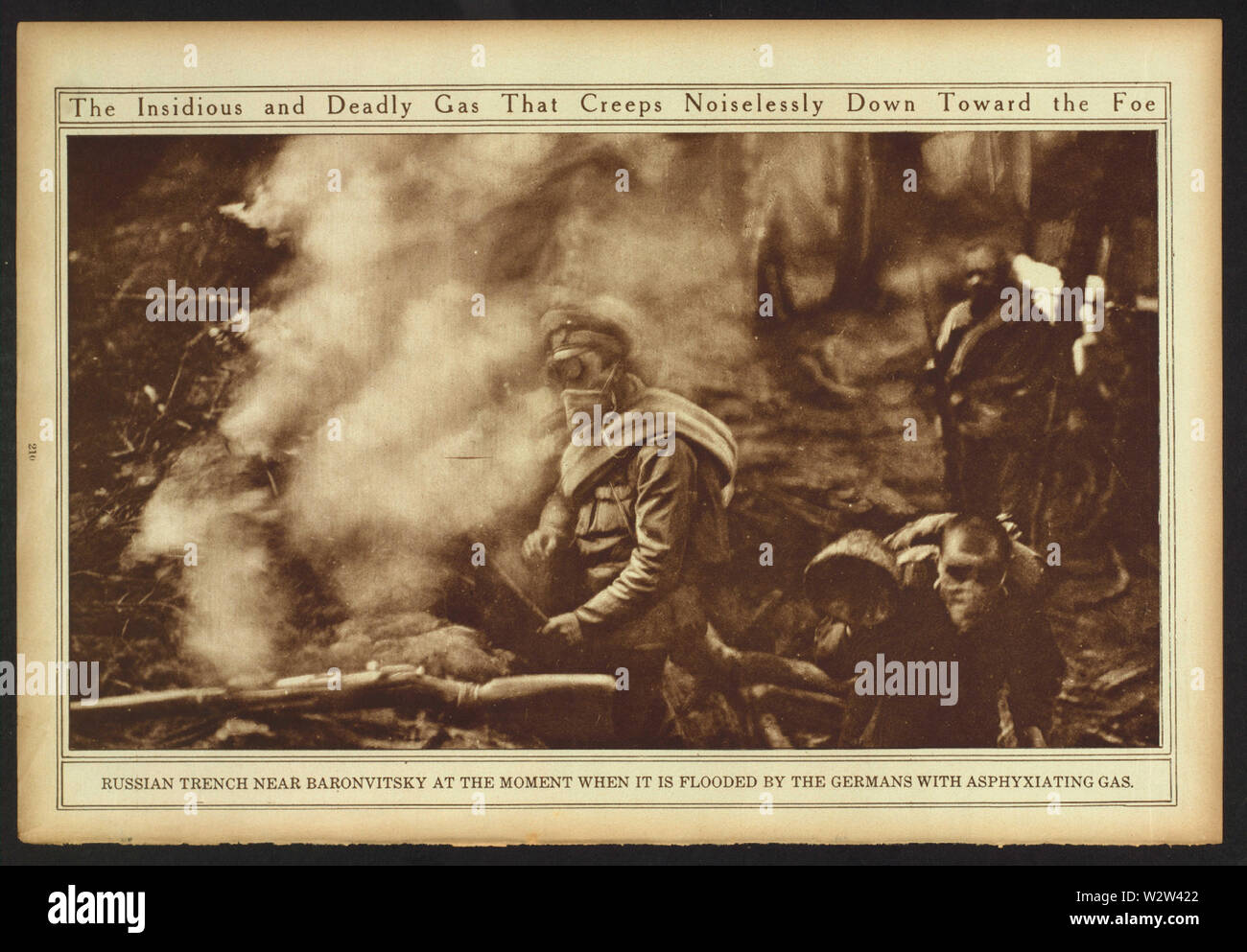 German gas Russian trench Stock Photo - Alamy