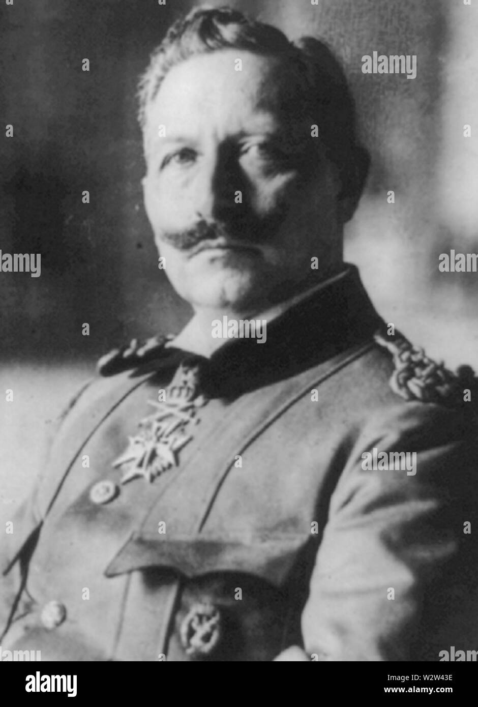 German emperor Wilhelm II (Cropped Portrait Stock Photo - Alamy