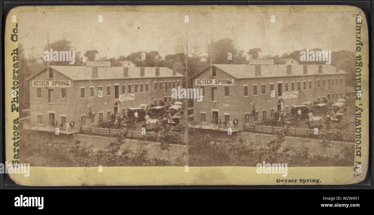 Geyser Spring, by Saratoga Photograph Co Stock Photo - Alamy