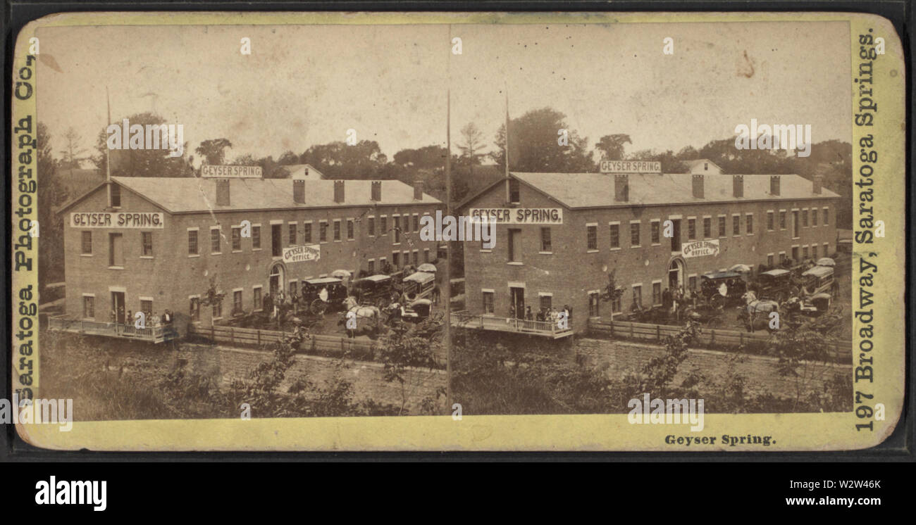 Geyser Spring, by Saratoga Photograph Co 2 Stock Photo - Alamy