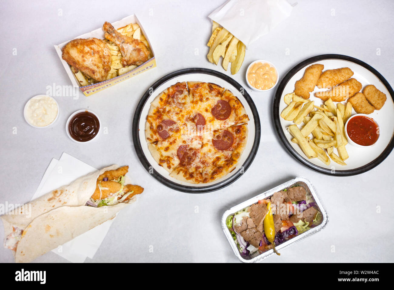 Pizza fries hi-res stock photography and images - Alamy