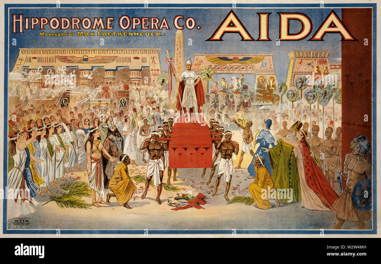 Giuseppe Verdi - Hippodrome Opera Company - Aida poster Stock Photo - Alamy