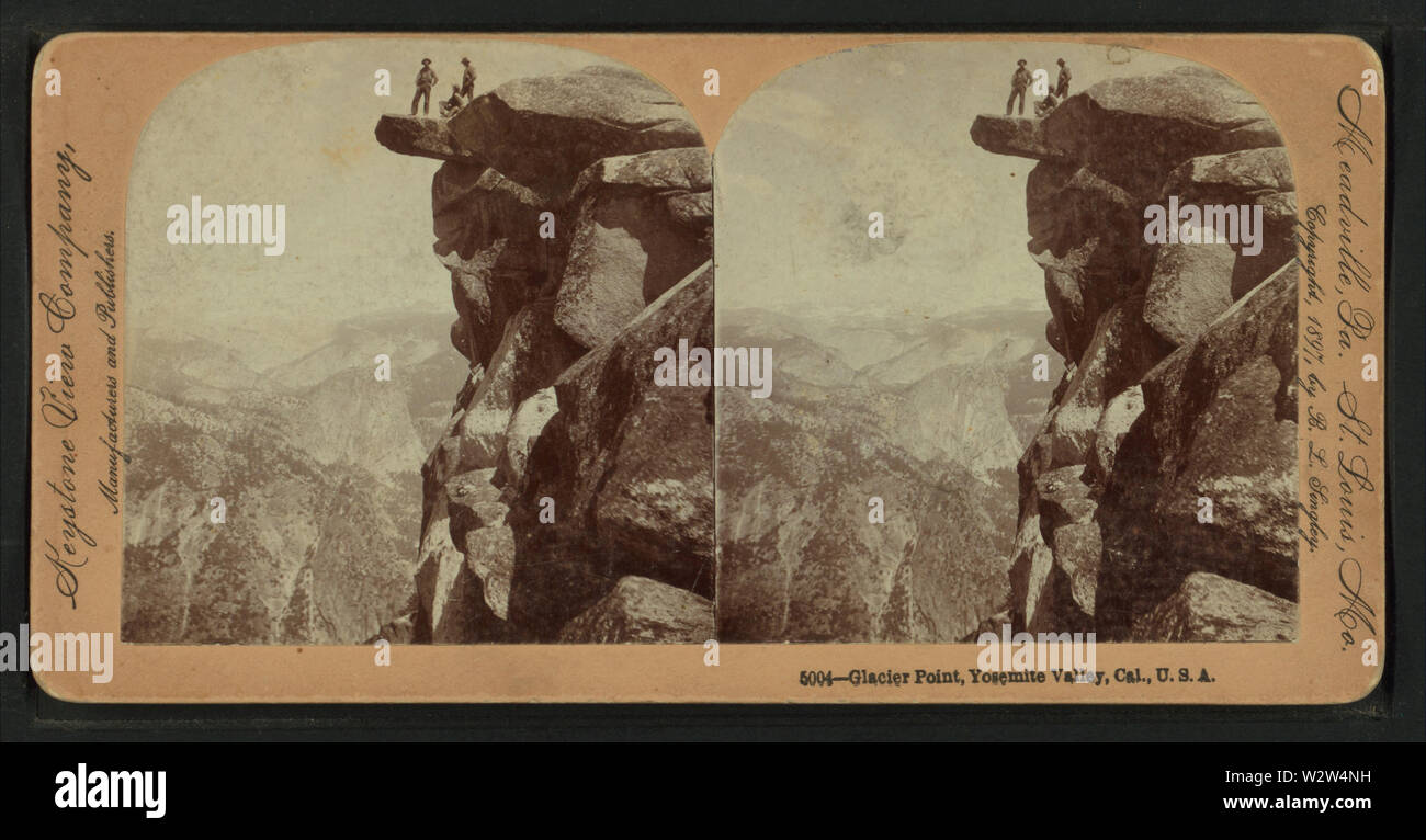 Glacier Point, Yosemite Valley, Cal, USA, by Singley, B L (Benjamin ...