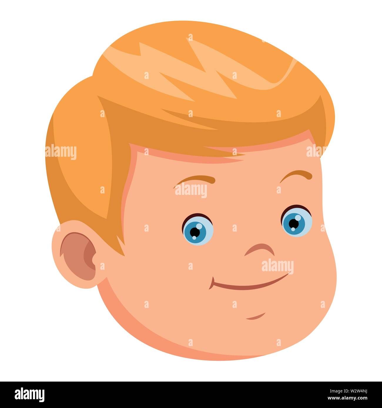Cute little boy smiling face Stock Vector Image & Art - Alamy