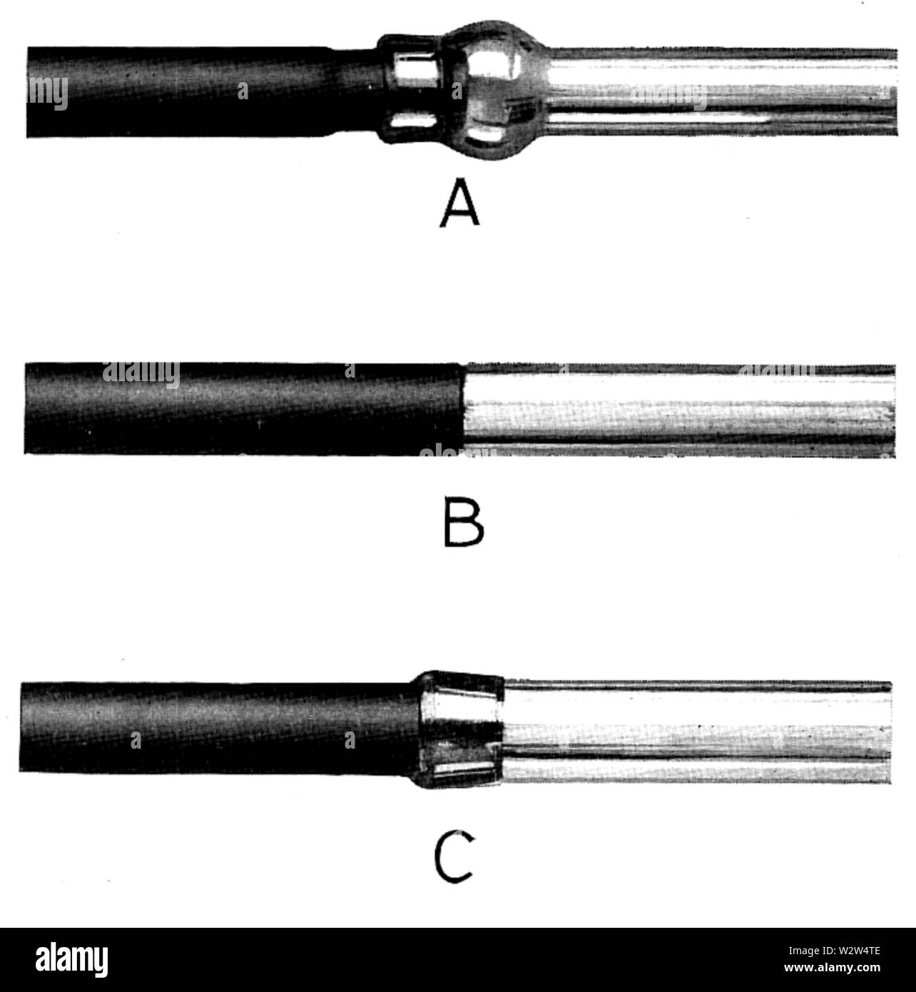 Glass to metal seals 1922 Stock Photo - Alamy