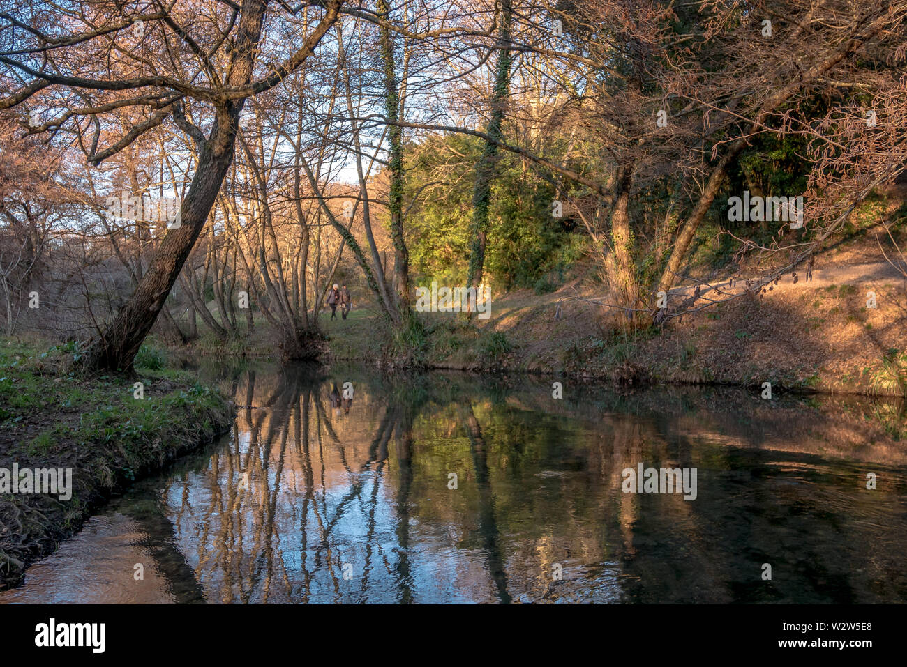 Landscape at The Eure Valley at Uzes, France Stock Photo - Alamy