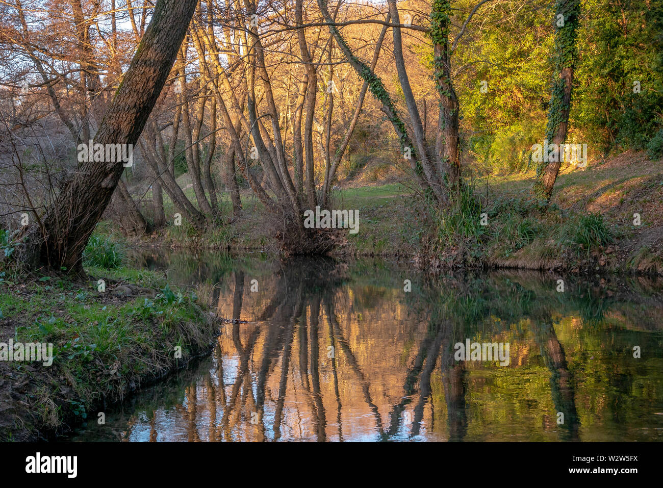 Landscape at The Eure Valley at Uzes, France Stock Photo - Alamy