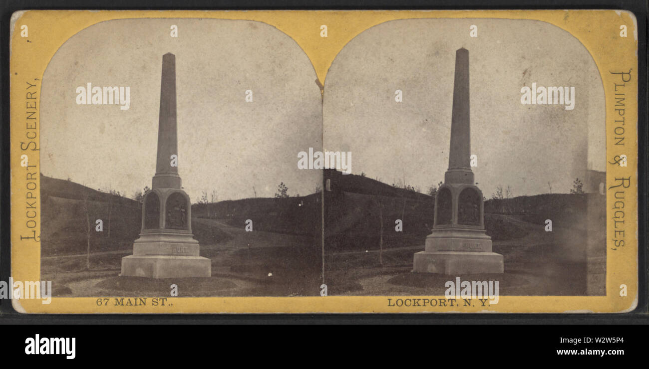 Governor Washington Hunt monument, Glenwood Cemetery, Lockport, NY, by ...