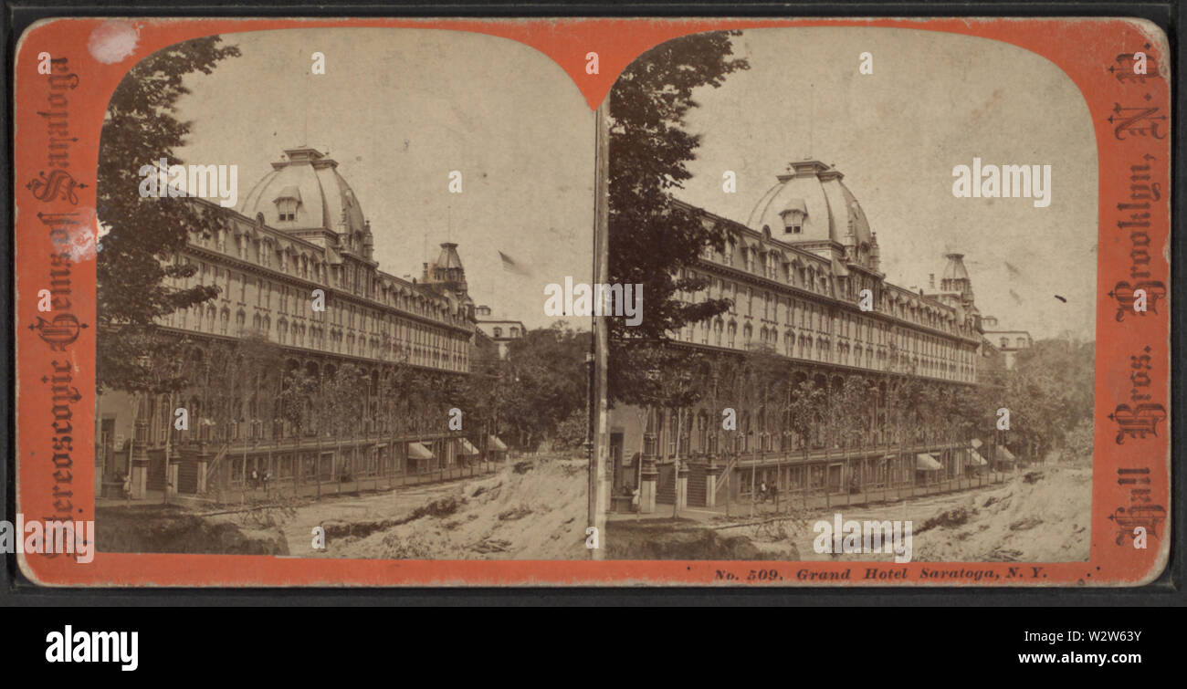 Grand Hotel, Saratoga, NY, by Hall Bros Stock Photo - Alamy