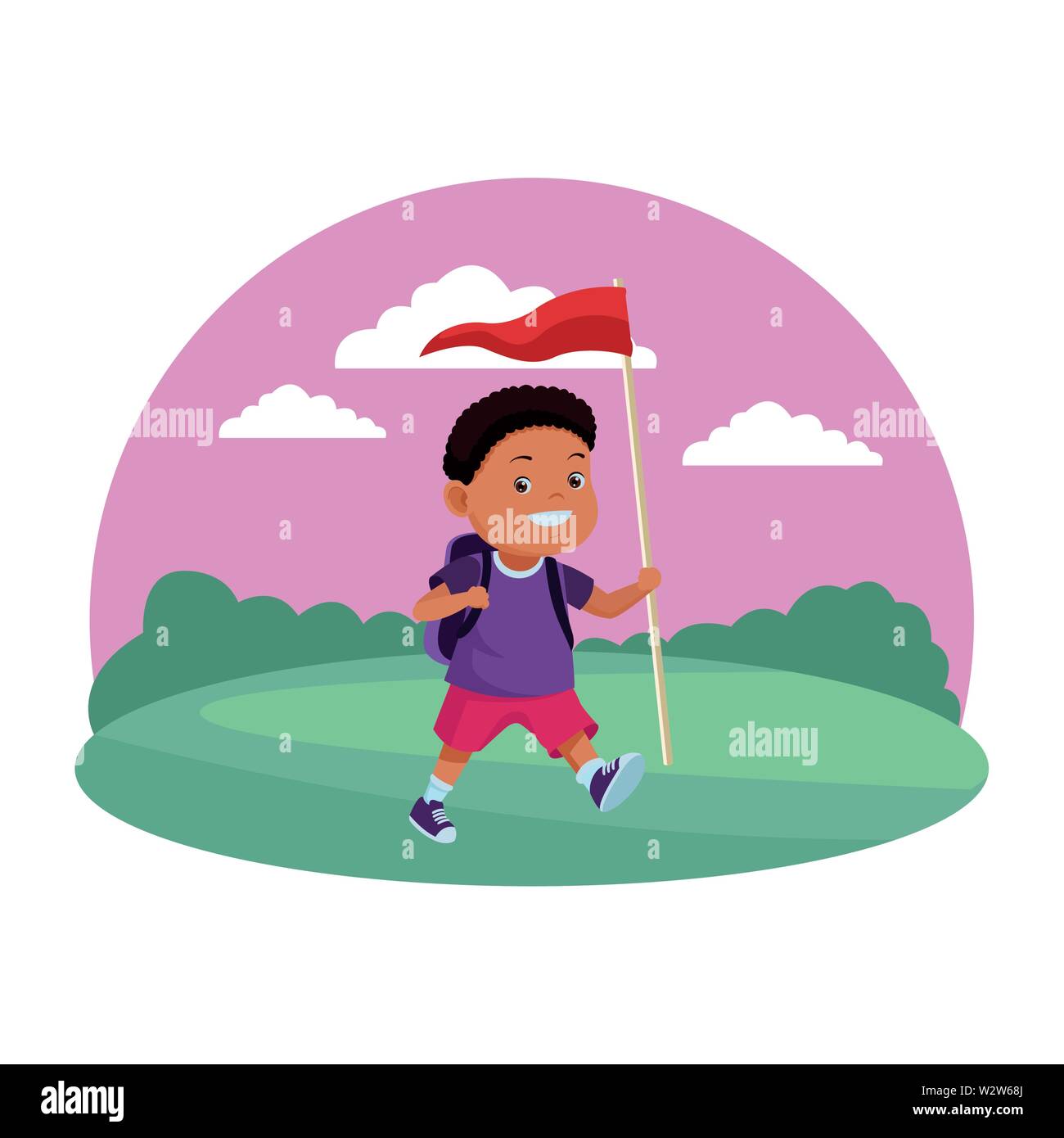 Kids and summer camp cartoons Stock Vector Image & Art - Alamy