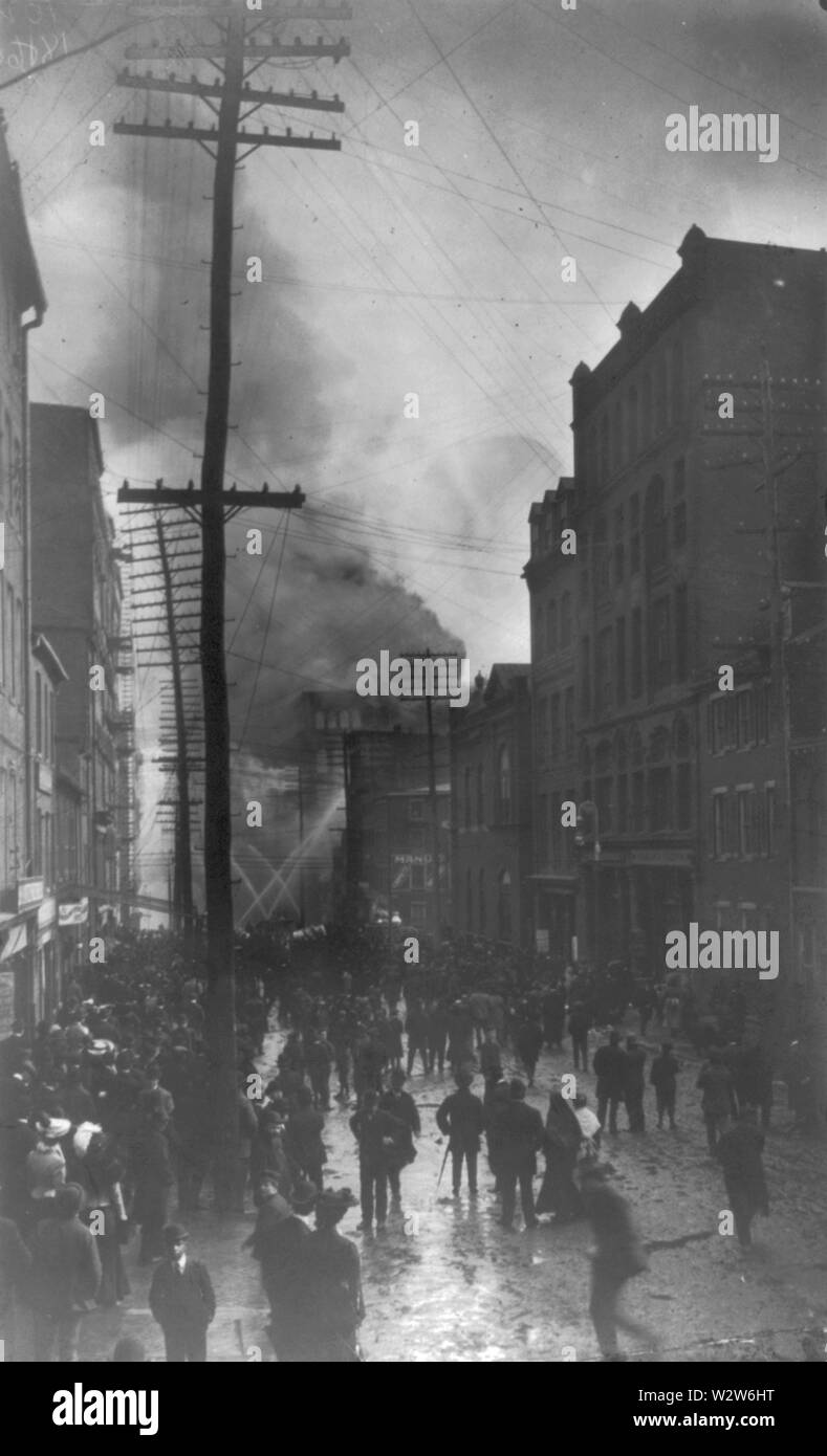 Great Baltimore Fire - Hurst Building 2 Stock Photo - Alamy