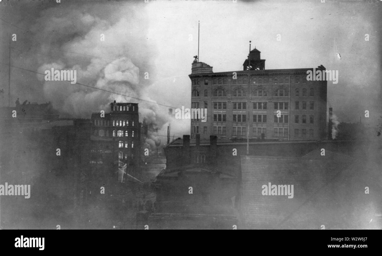 Great Baltimore Fire - Guggenheimer and Weil building Stock Photo - Alamy