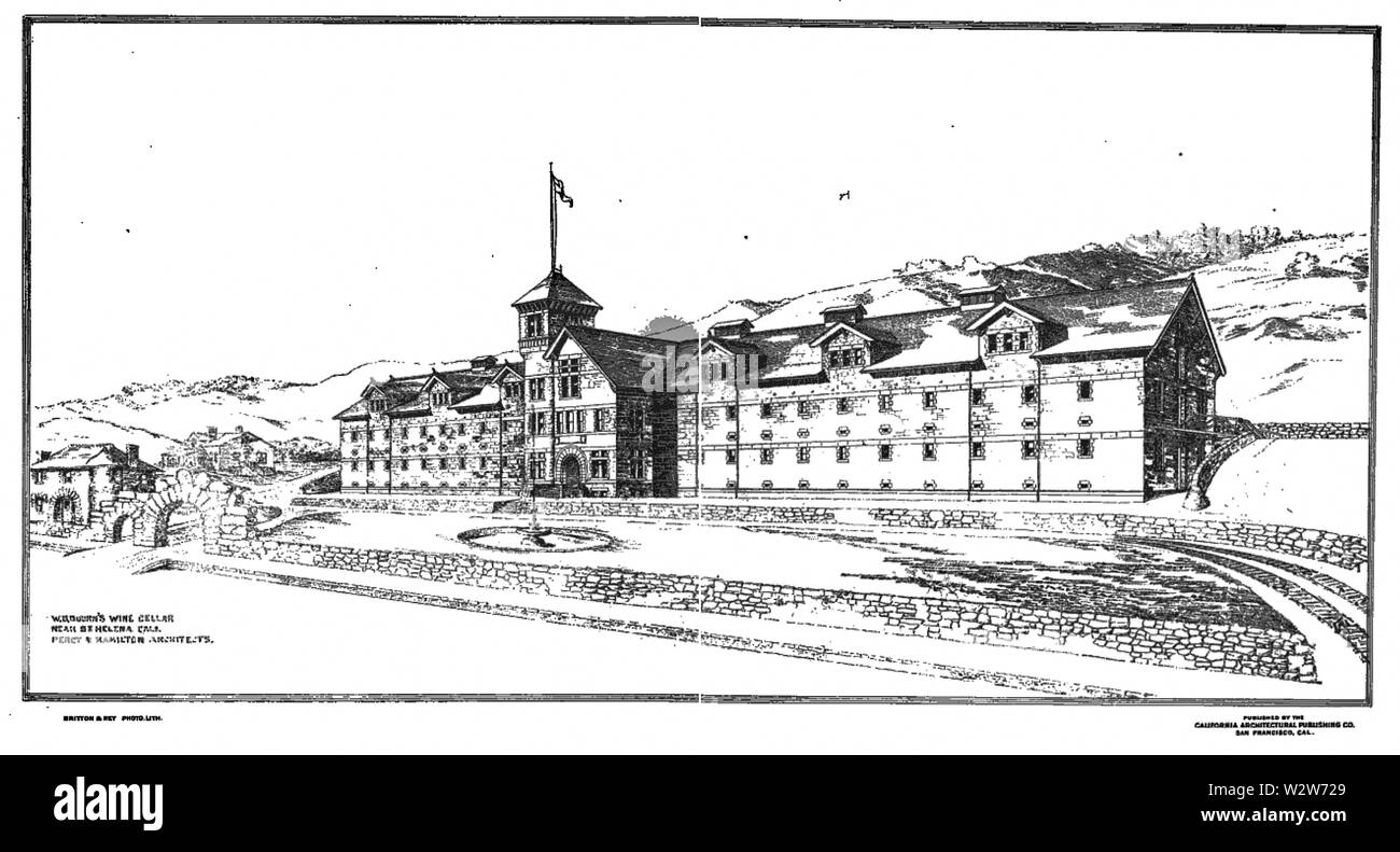 Greystone Cellars c 1892 Stock Photo - Alamy