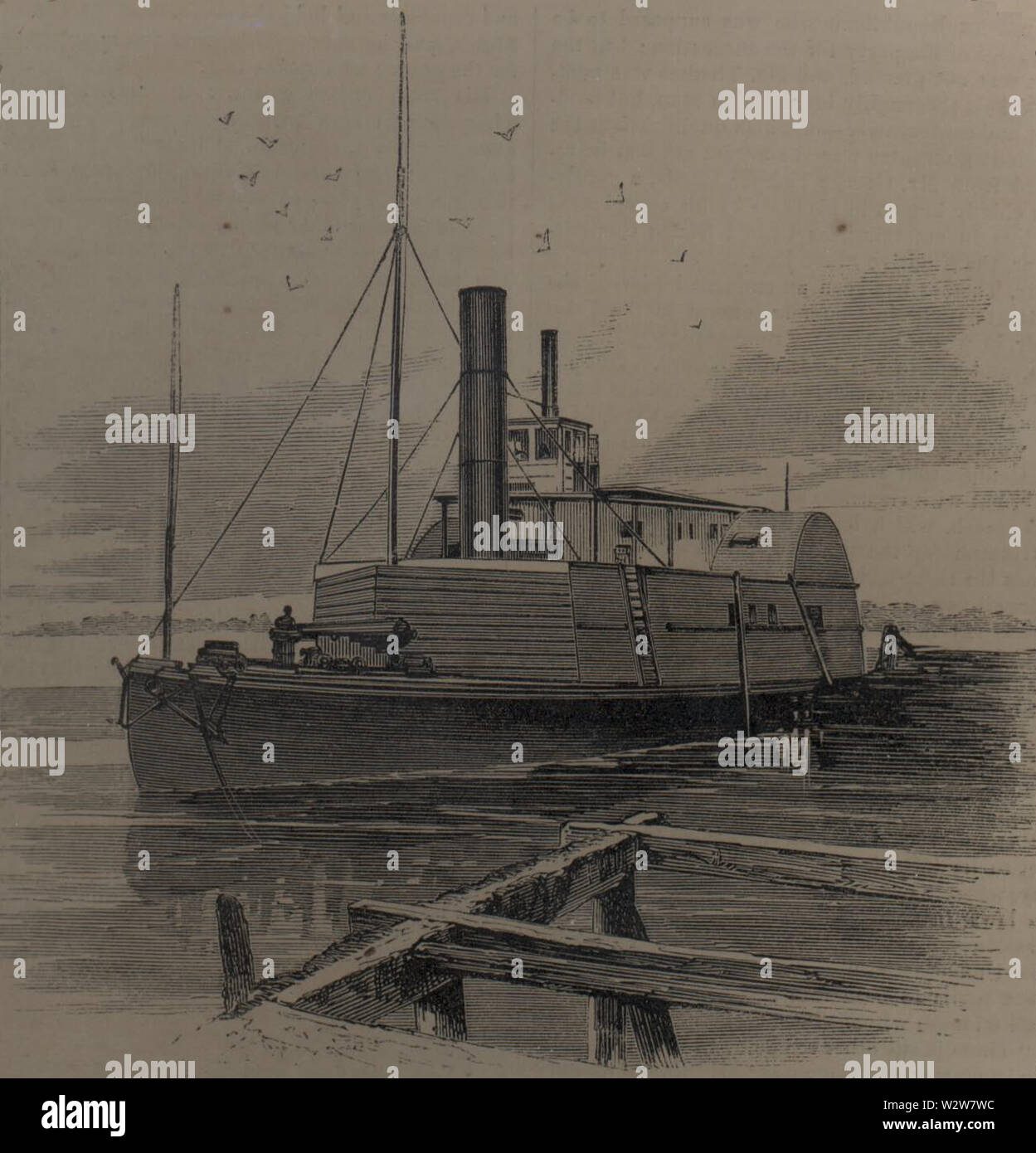Civil war gunboat hi-res stock photography and images - Alamy