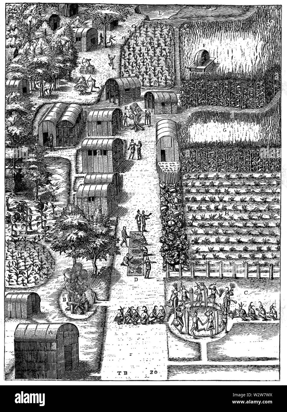 Secotan village hi-res stock photography and images - Alamy