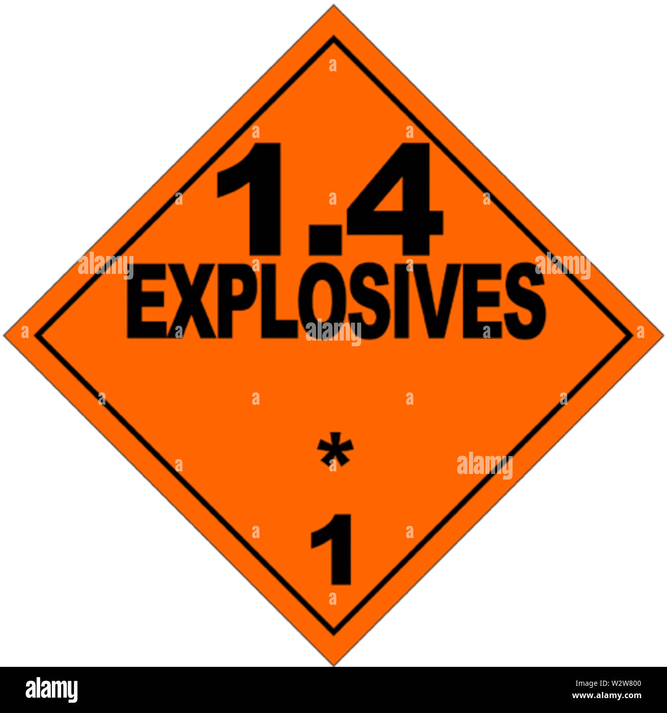 HAZMAT Class 1-4 Explosives Stock Photo - Alamy