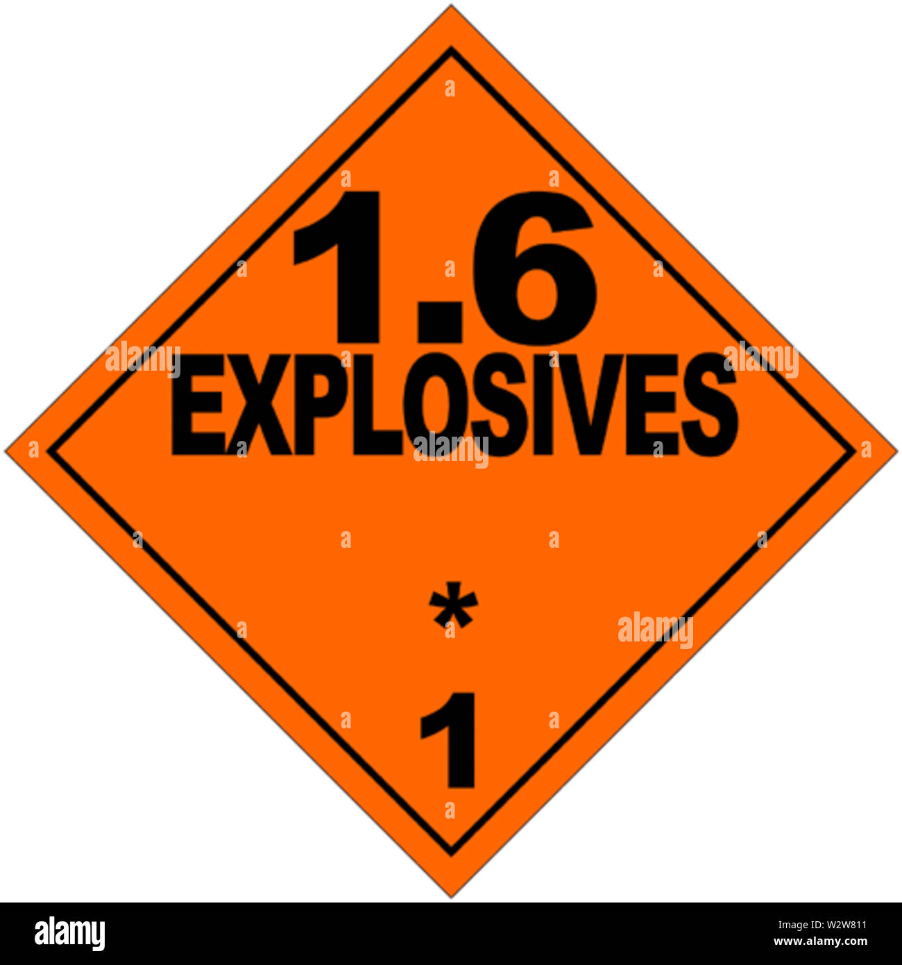 HAZMAT Class 1-6 Explosives Stock Photo - Alamy