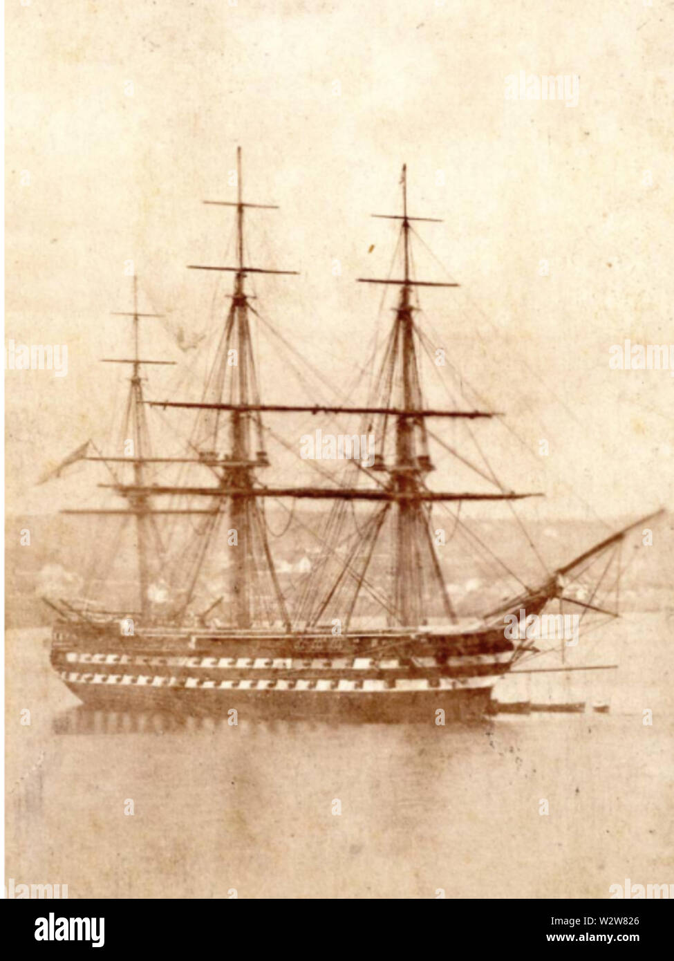 HMS Indus, Flagship, Halifax, Nova Scotia 1858-1860 Stock Photo - Alamy