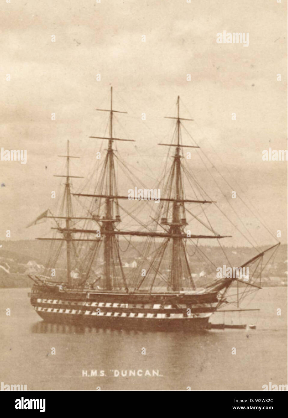 HMS Duncan, Halifax, Nova Scotia c 1865 Stock Photo - Alamy