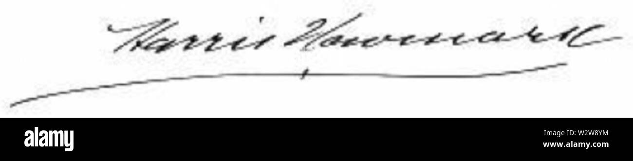 Harris Newmark signature Stock Photo - Alamy