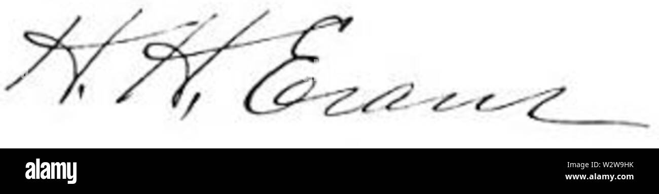 Henry H Evans signature Stock Photo - Alamy