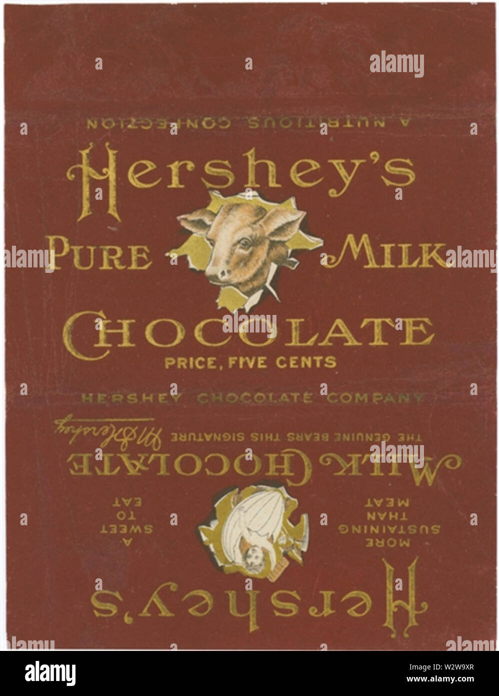 Hershey's Milk Chocolate wrapper (1906 Stock Photo - Alamy