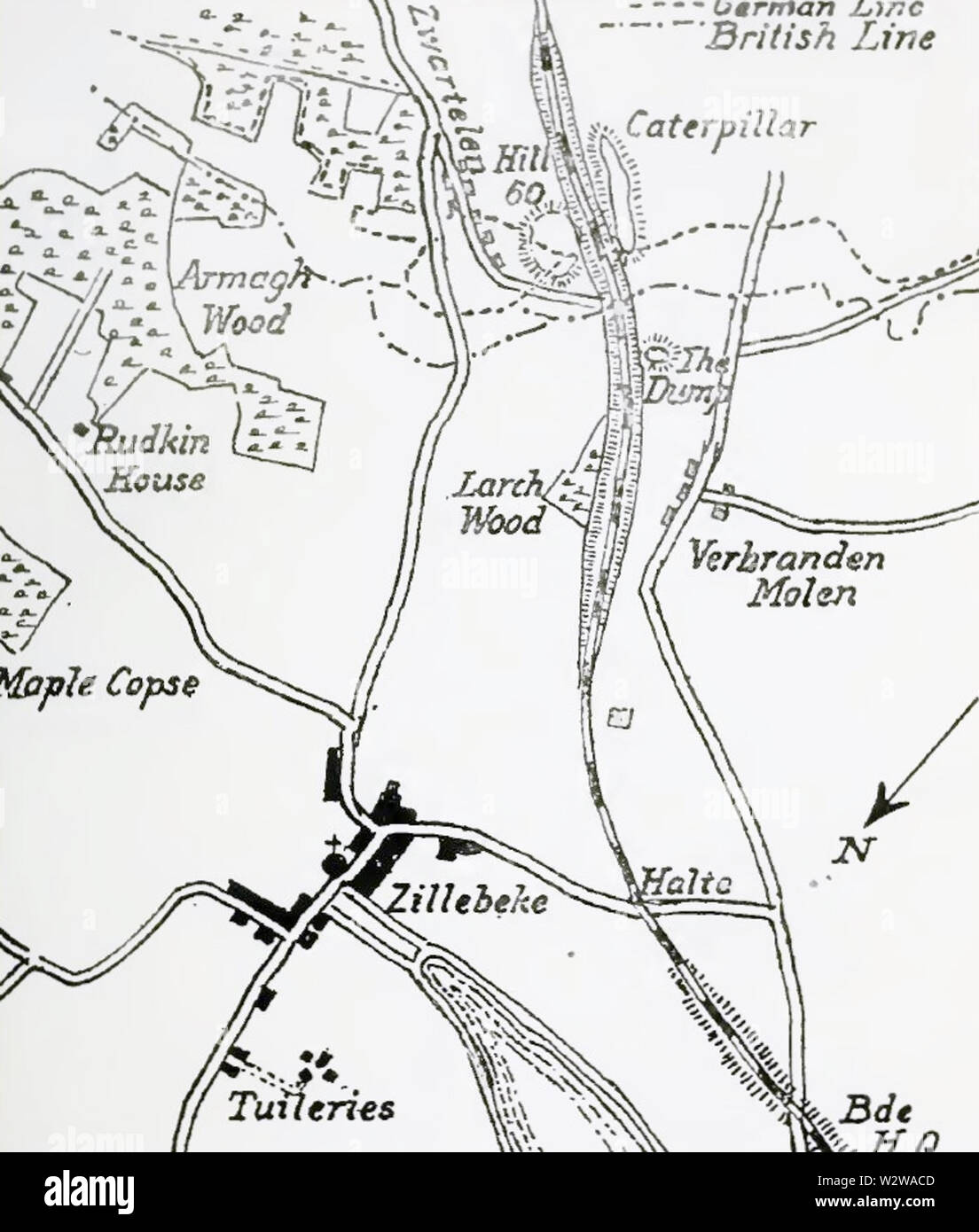 Hill 60, 1915a Stock Photo - Alamy