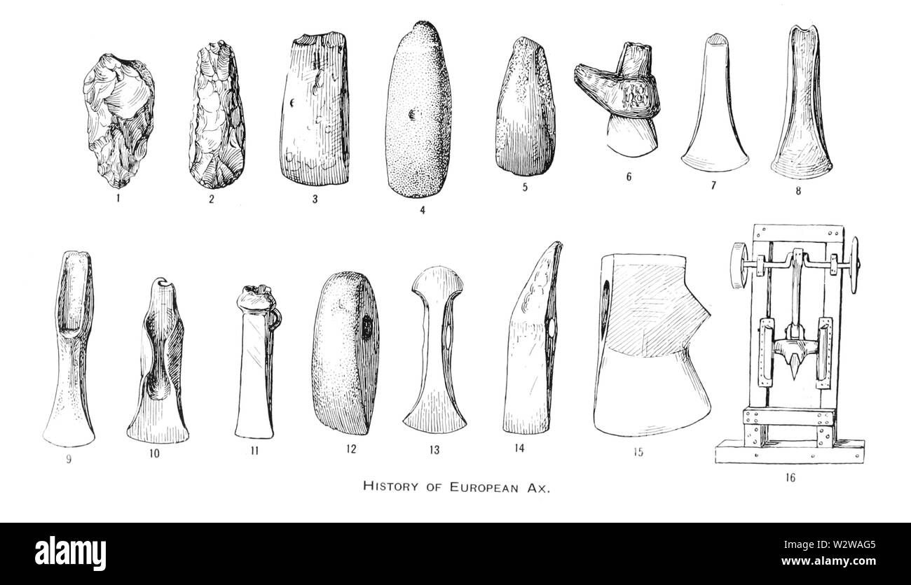 History of Inventions USNM 13 European Ax Stock Photo - Alamy