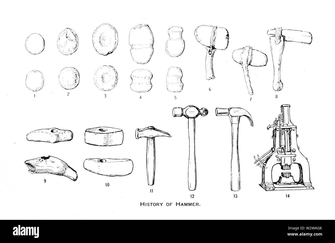 History of Inventions USNM 16 Hammer Stock Photo - Alamy