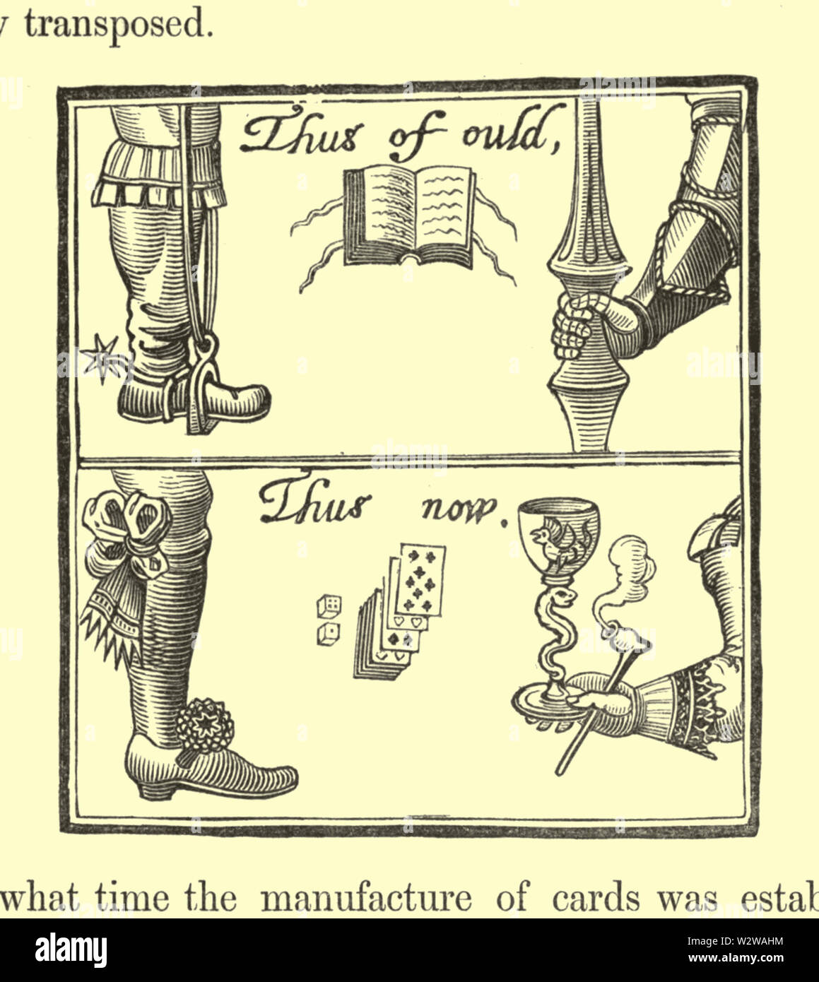 History of Playing Cards (1848) 11 Stock Photo - Alamy