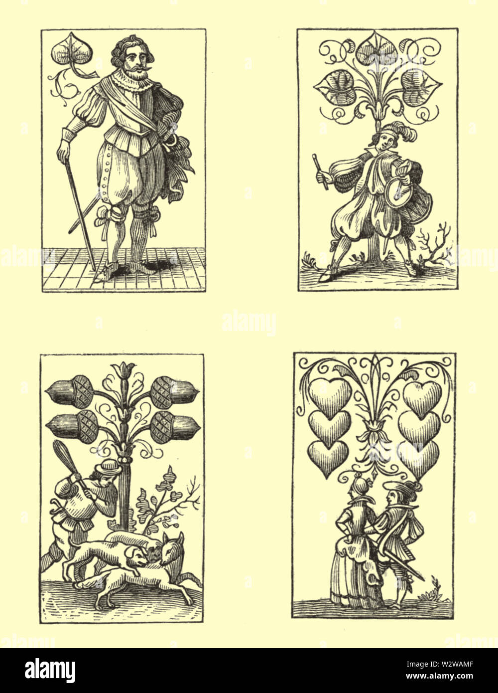 History of Playing Cards (1848) 42 Stock Photo - Alamy