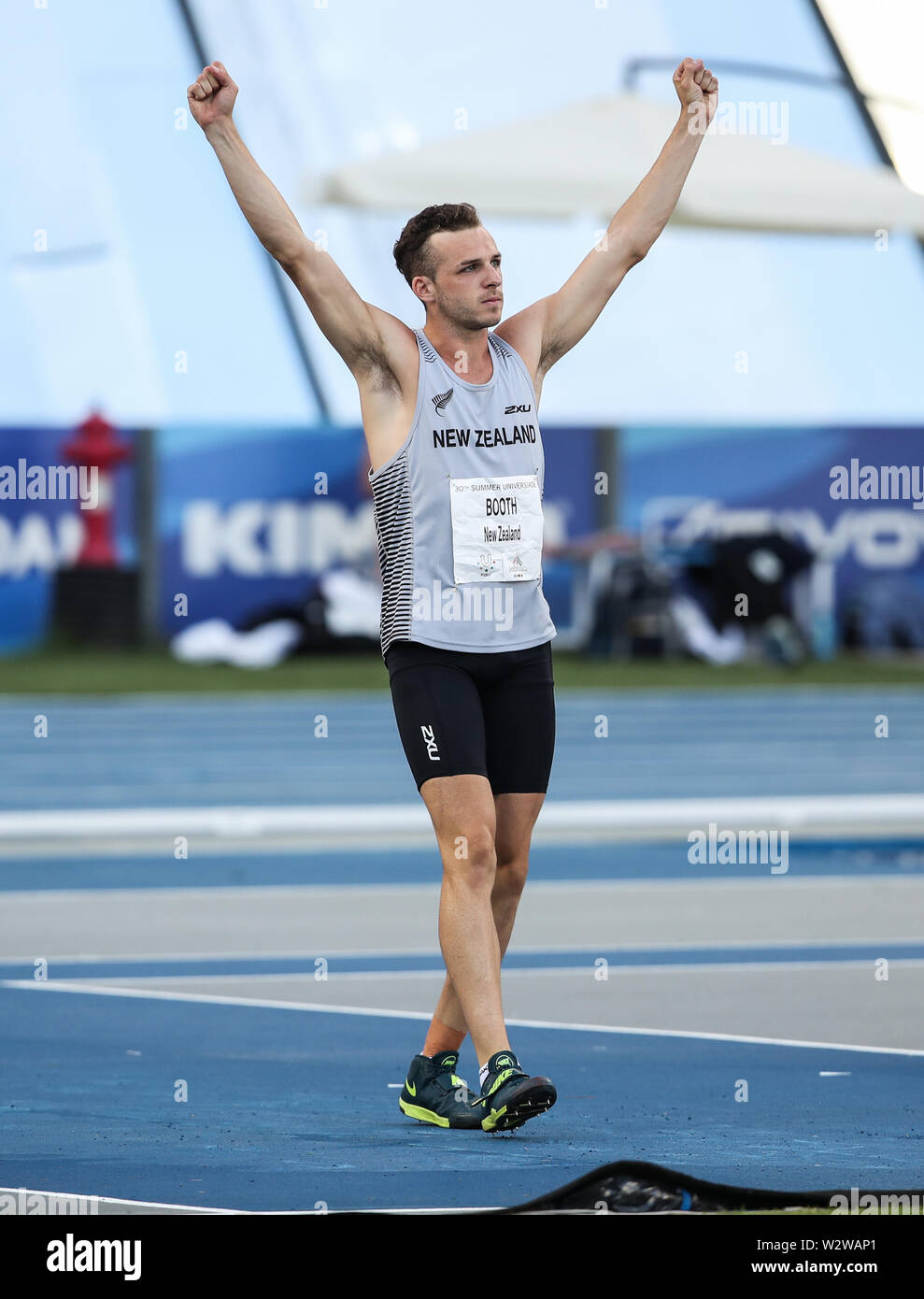 Naples, Italy. 10th July, 2019. Aaron James Booth of New Zealand ...