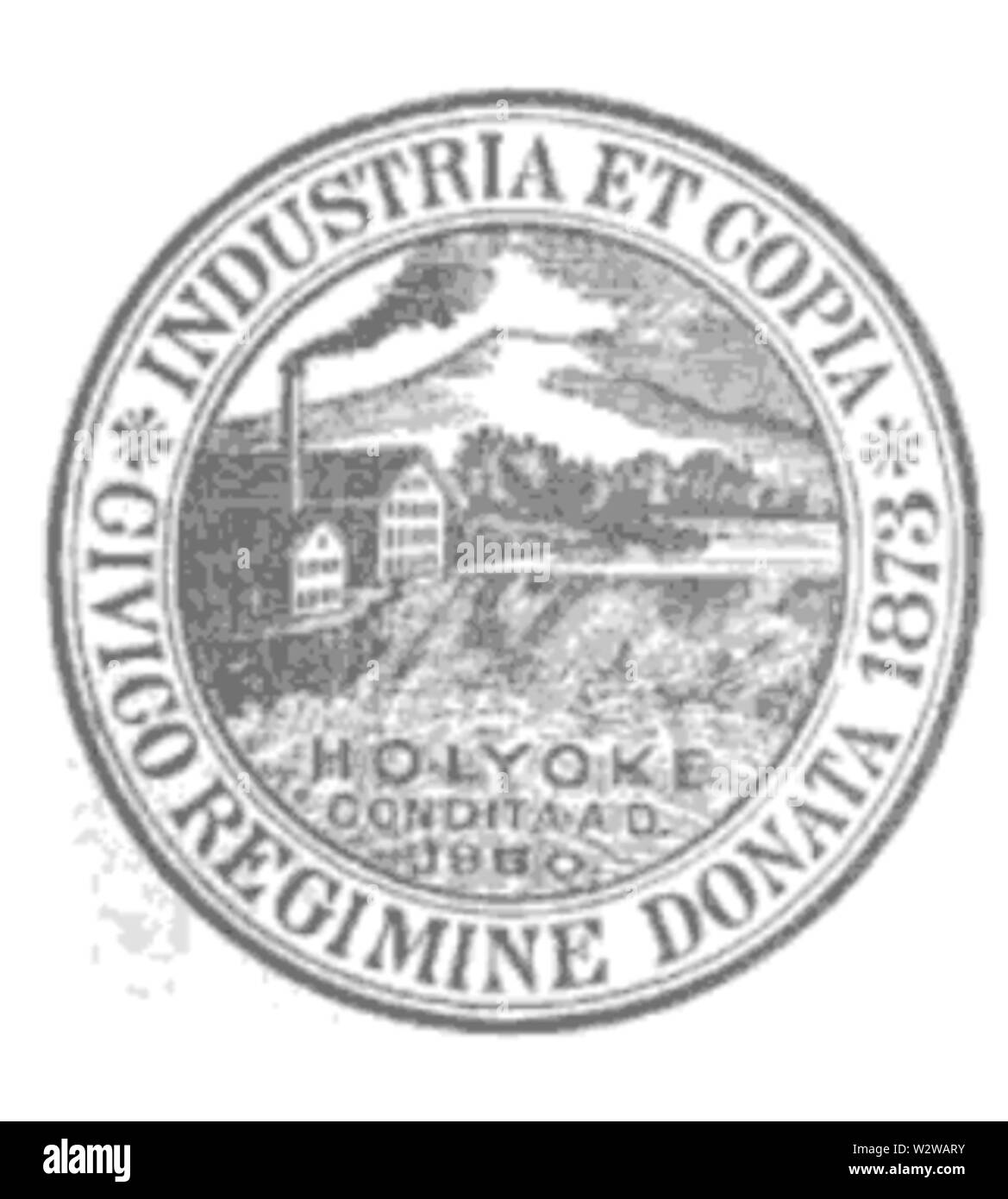 Holyoke City seal Stock Photo - Alamy