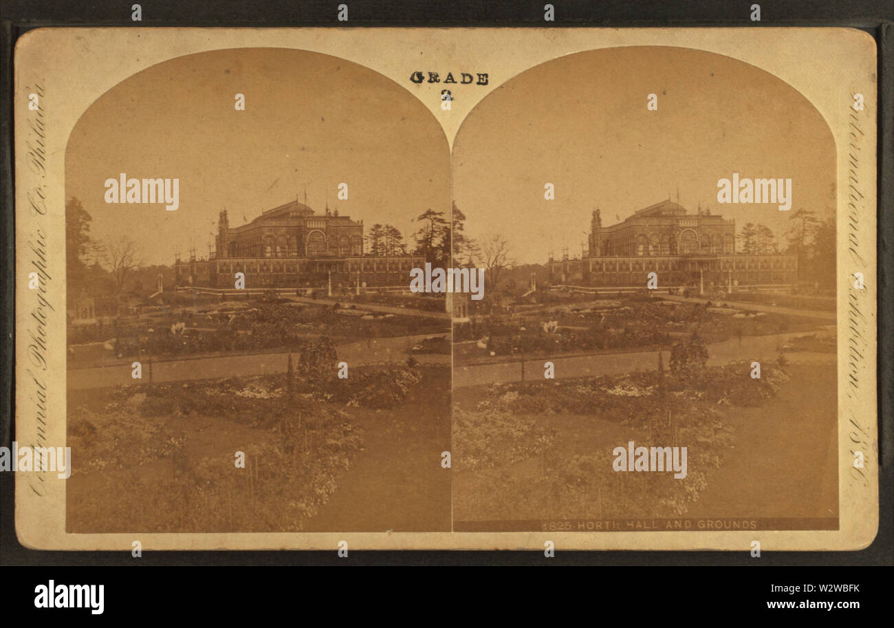 Horti(cultural) Hall and grounds, by Centennial Photographic Co Stock ...