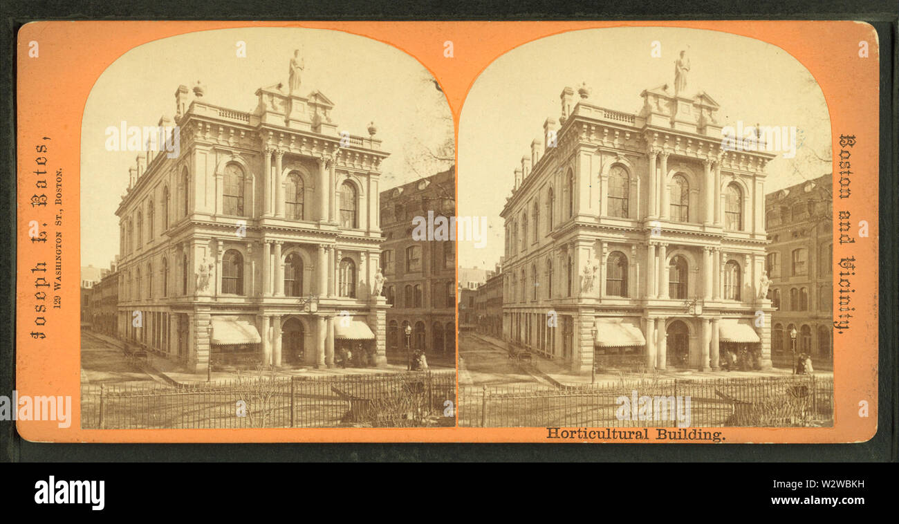 Horticultural building, by Bates, Joseph L, 1806 or 7-1886 Stock Photo ...
