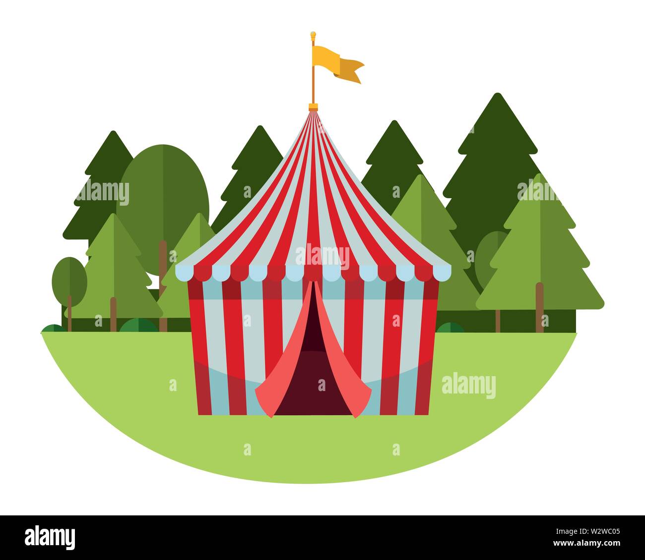 Little circus in the forest Stock Vector Image & Art - Alamy