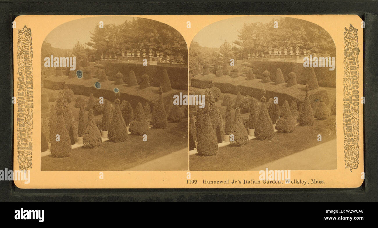 Hunnewell's Italian Gardens, Wellesley, Mass, by Littleton View Co 2 ...