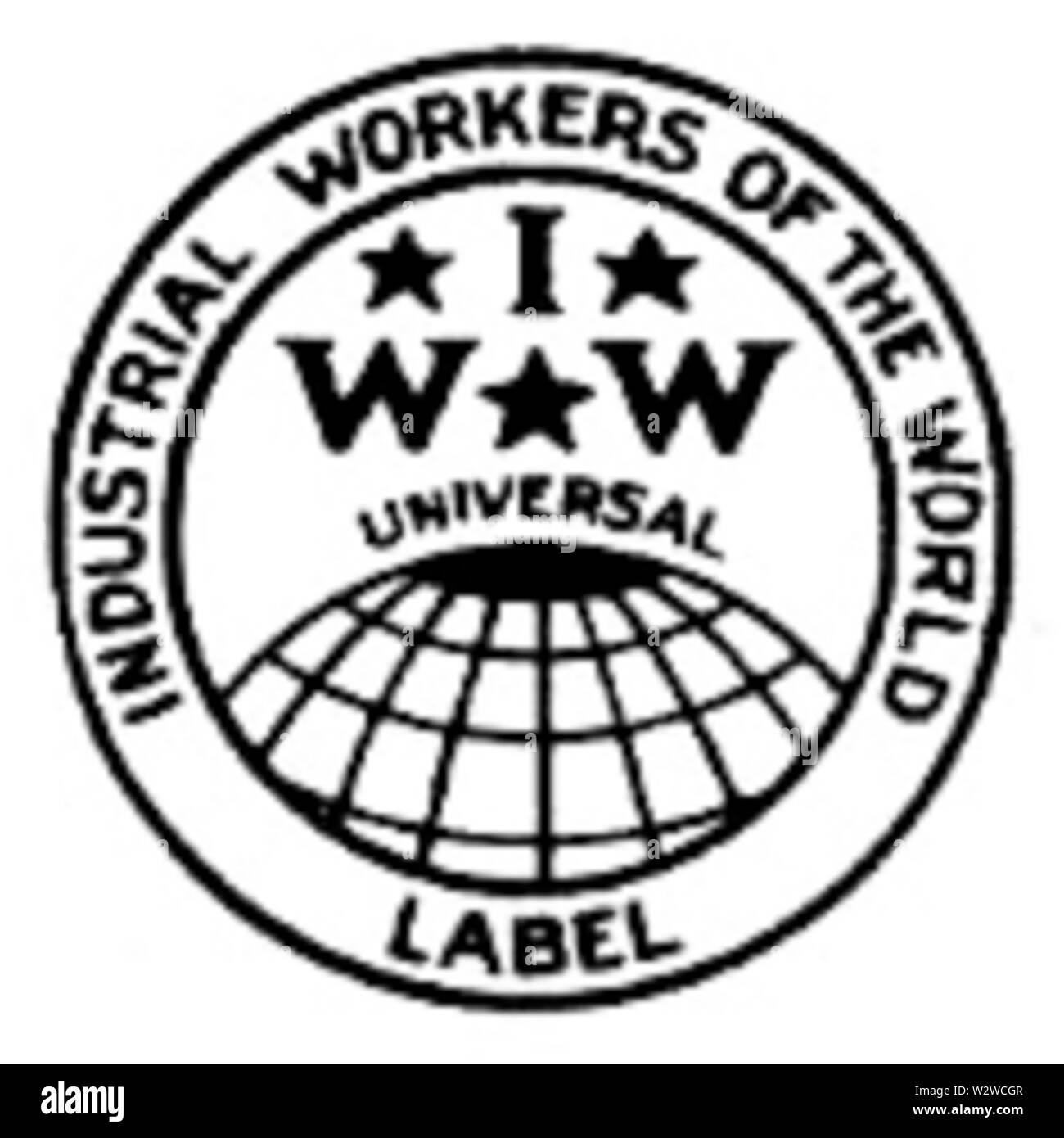 IWW Universal Label 1918 Stock Photo - Alamy