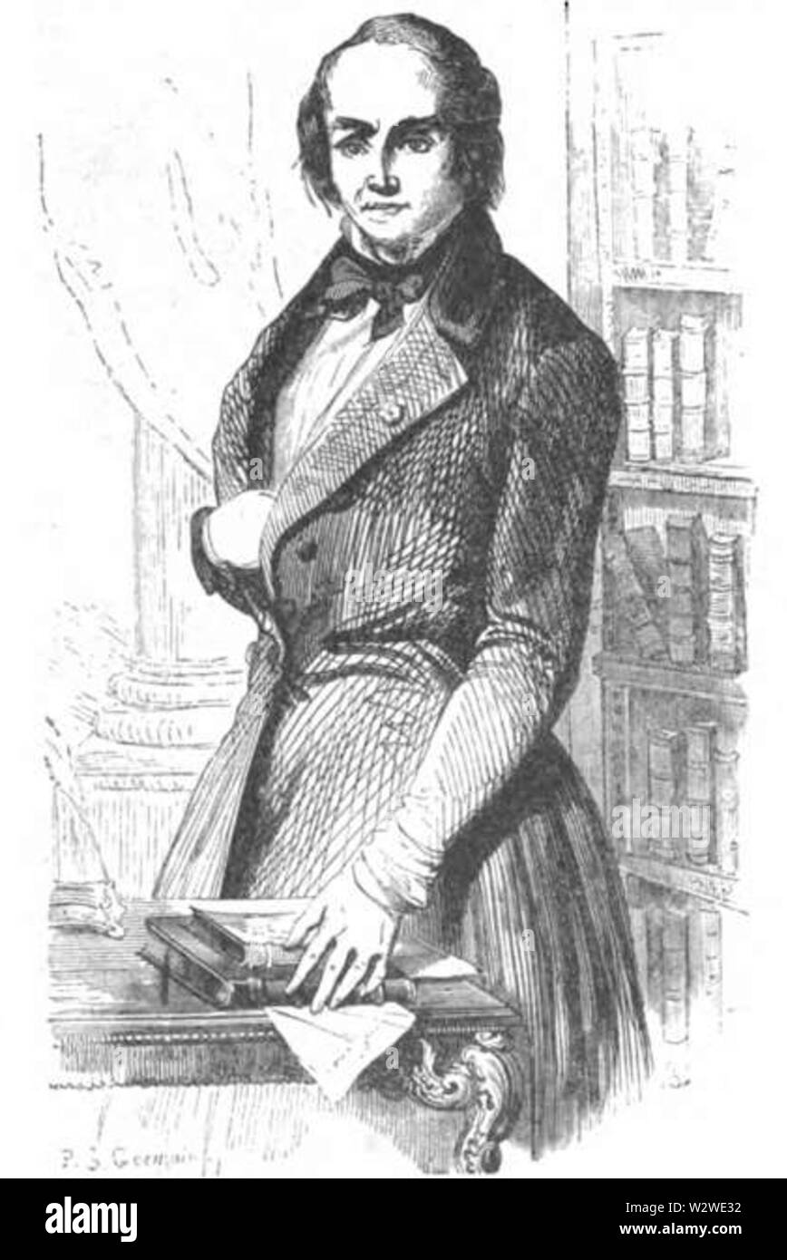 Illustrirte Zeitung (1843) 02 012 3 Casimir Delavigne Stock Photo - Alamy
