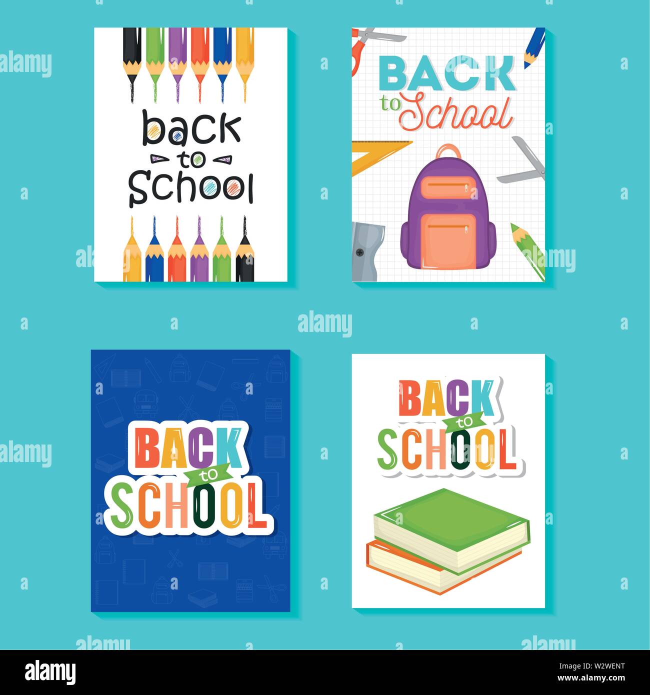 Welcome back school message icons hi-res stock photography and images ...