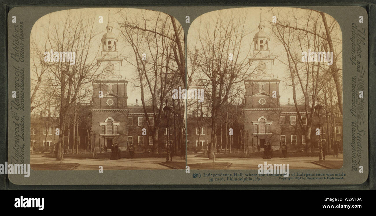 Independence Hall, where Declaration of Independence was made in 1776 ...