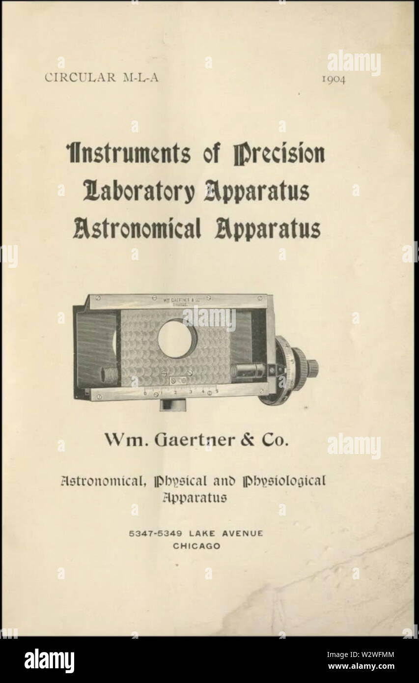 Instruments of precision laboratory apparatus, astronomical instruments ...