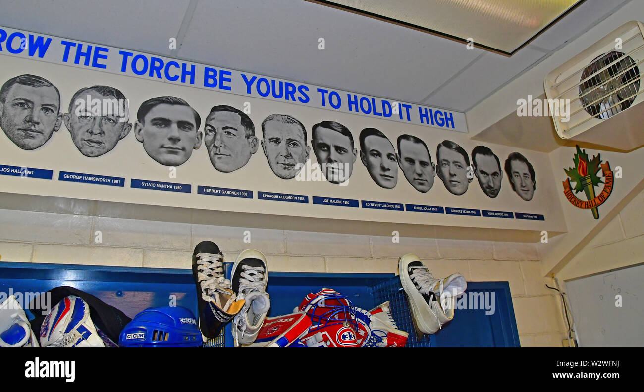 Lines from "In Flanders Field" written over the transplanted lockers ...