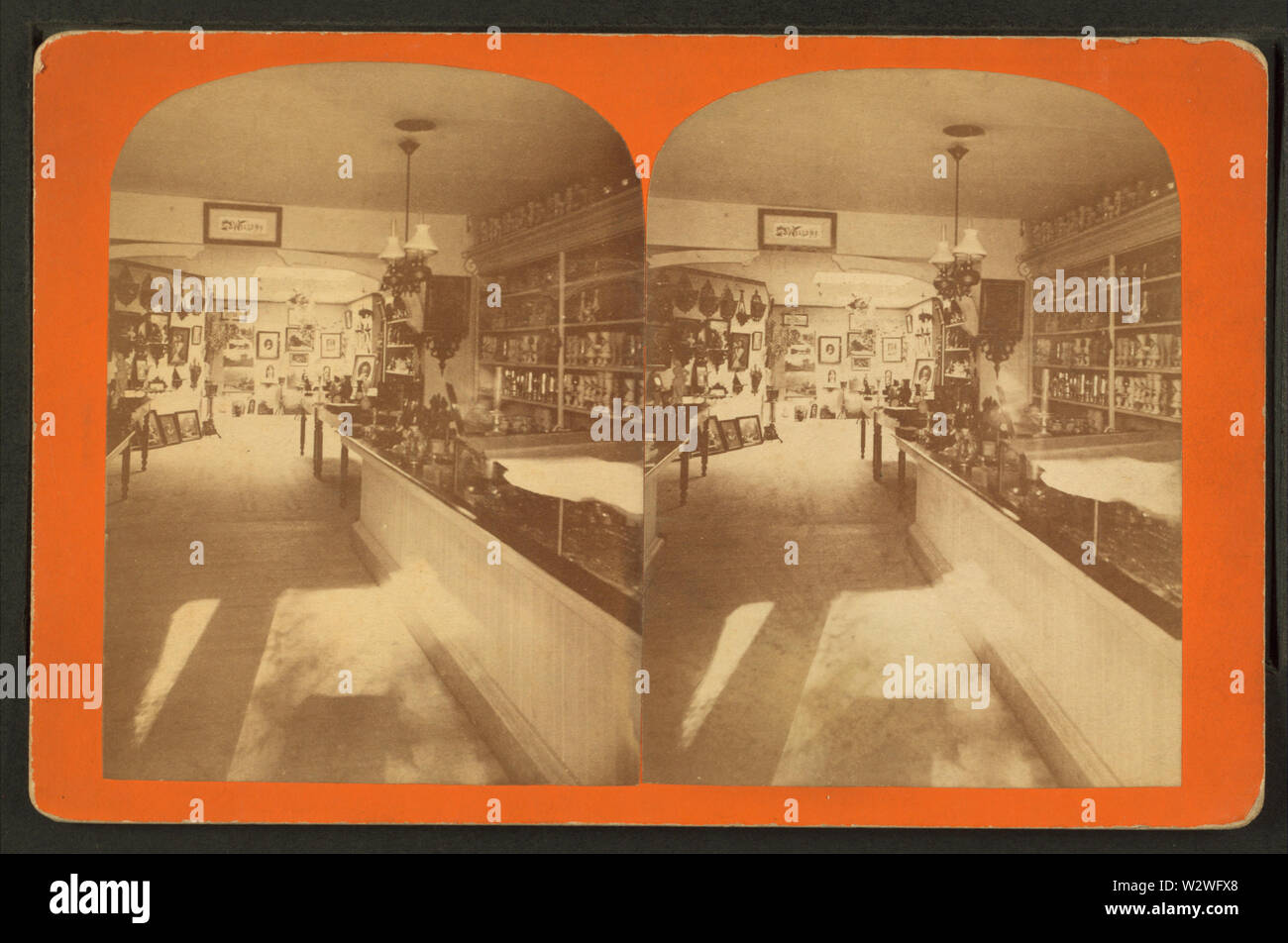 Interior of Marshall Field's store showing decorative items for sale ...