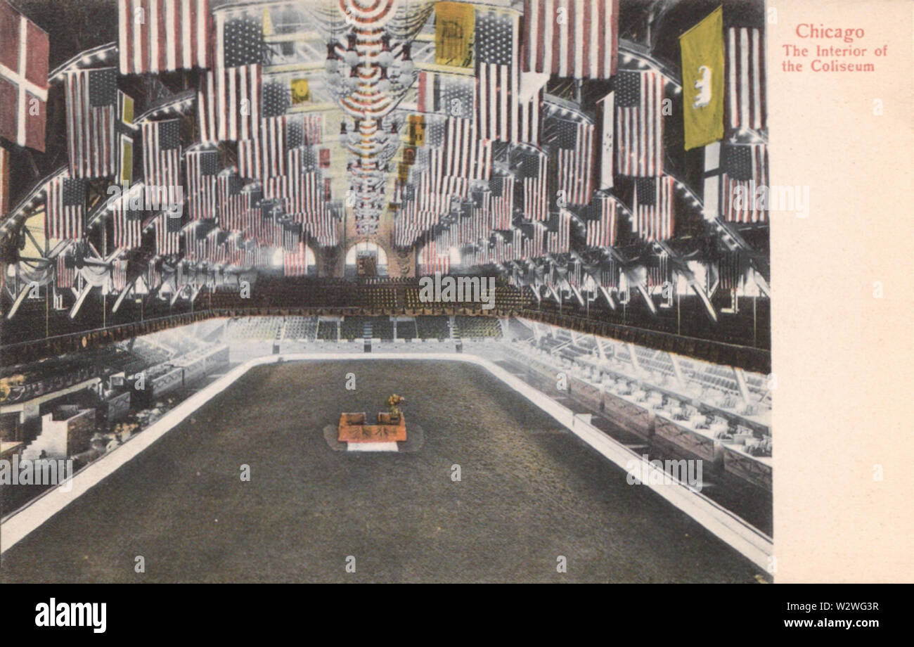 Interior of the Chicago Coliseum Stock Photo - Alamy