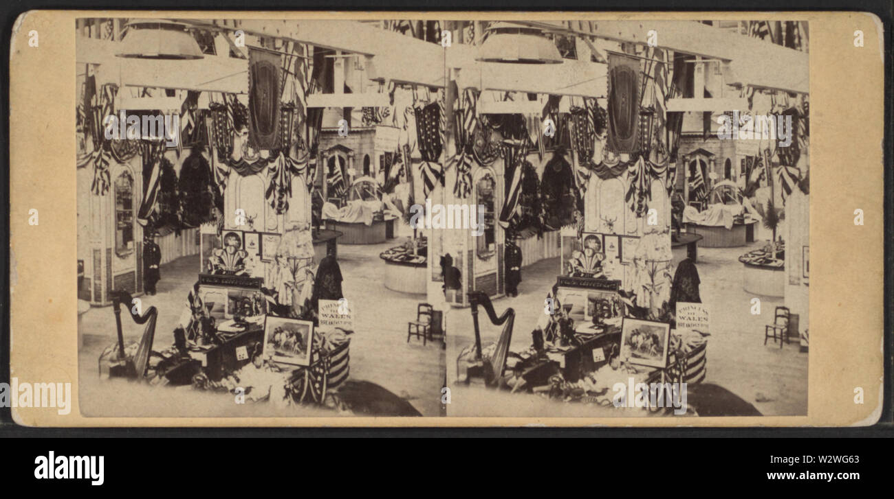 Interior view Main building, Metropolitan Fair, by J Gurney & Son Stock ...