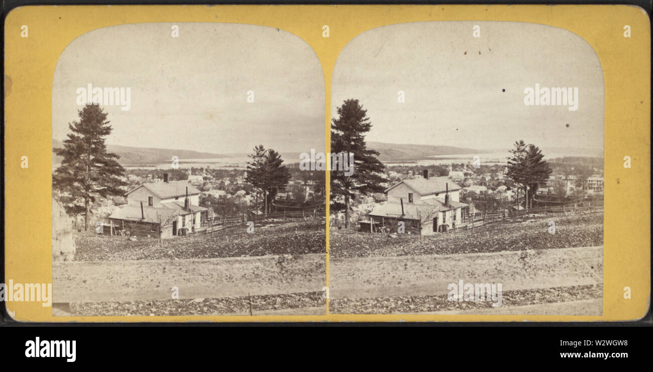 Ithaca and Cayuga Lake, from Robert N Dennis collection of stereoscopic ...
