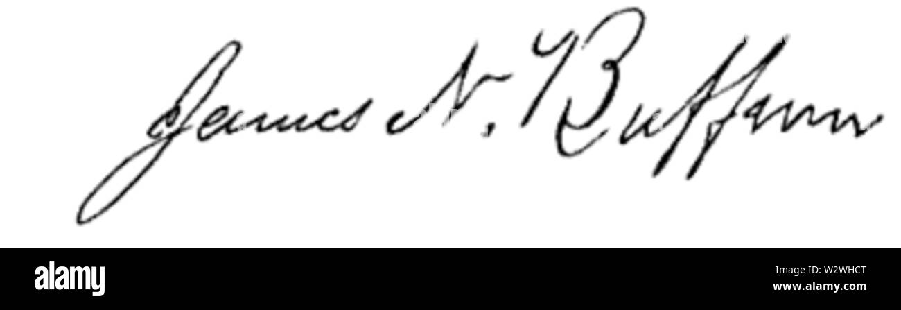 James N Buffum signature Stock Photo - Alamy